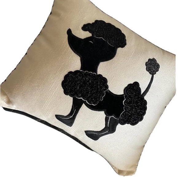 Bedding | Vintage 5s Poodle Appliqu Poodle Pillow | Poshmark